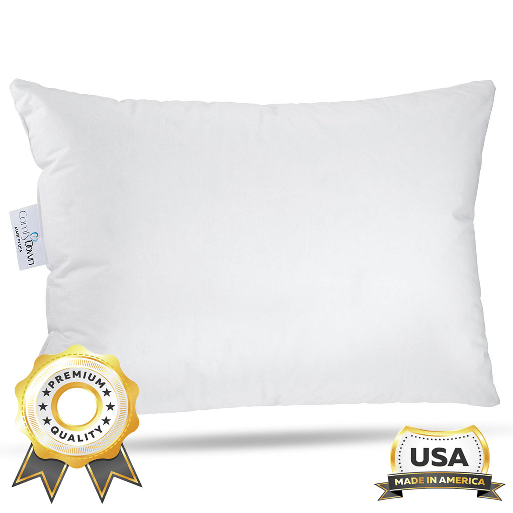 Down Toddler Pillow - European Goose Down 800 Fill Power - MADE IN USA ...