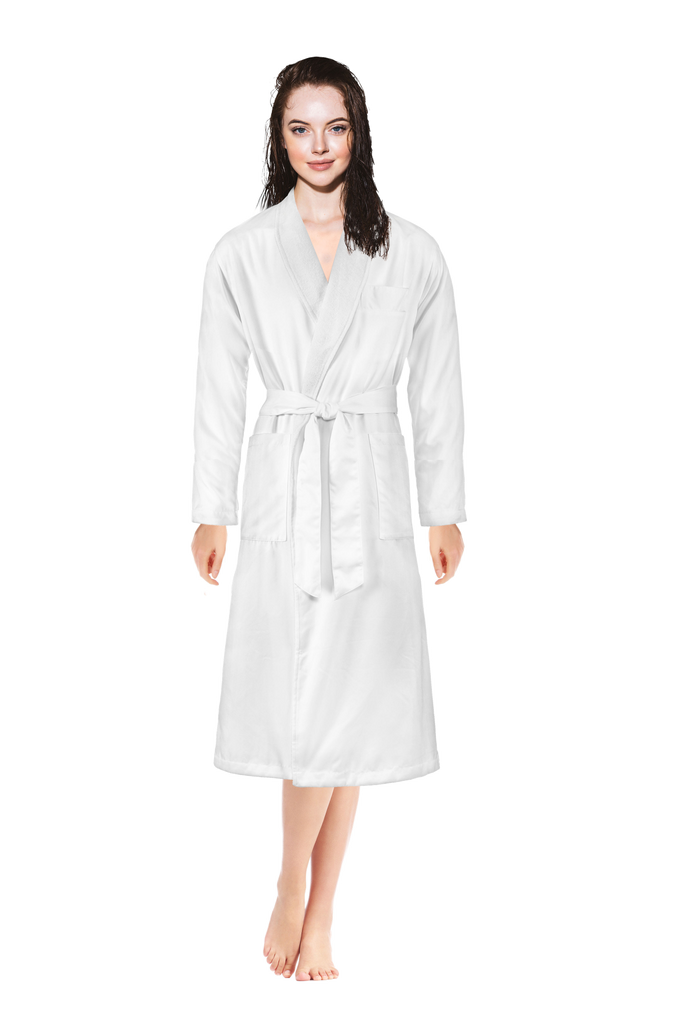 Luxurious Women Spa Bathrobe, Plush, Absorbent - MADE IN USA – ComfyDown